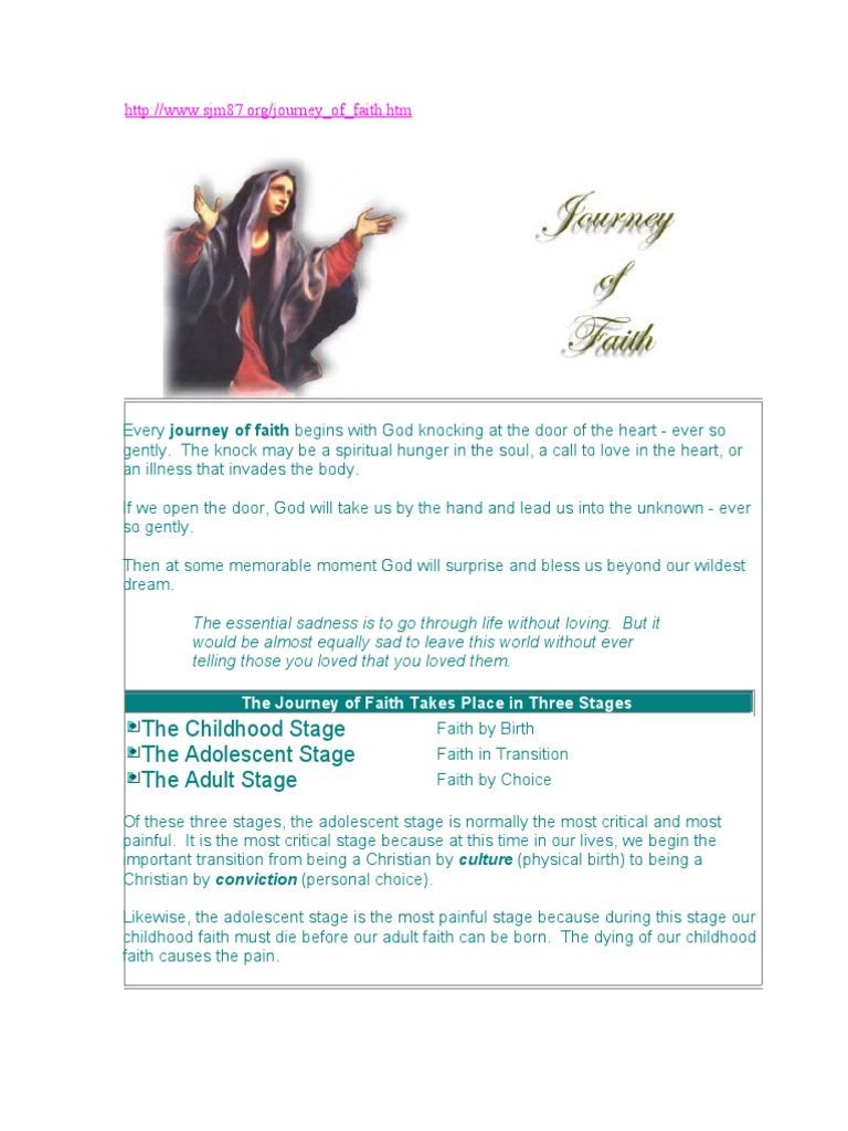 3 Stages of Faith | PDF | Grace In Christianity | Faith