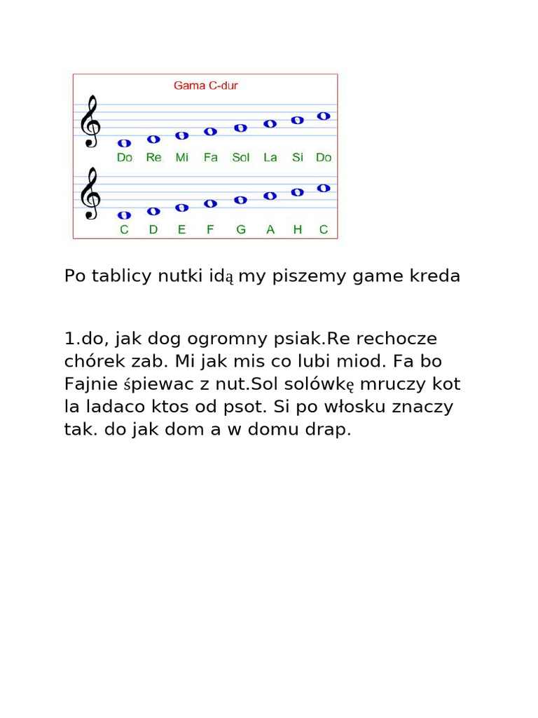 Po Tablicy Nutki Idą My Piszemy Game Kreda | PDF
