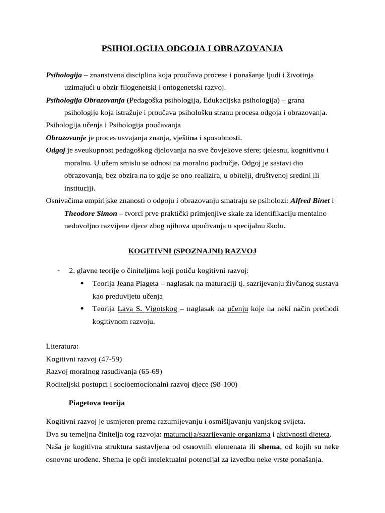 Psihologija Skripta | PDF