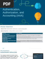 Module 7 Authentication, Authorization, and Accounting (AAA) | PDF | Radius | Computer Network