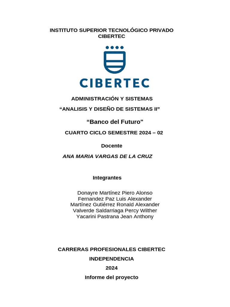 Proyecto ADS II - INFORME | PDF | Modelo conceptual | Software