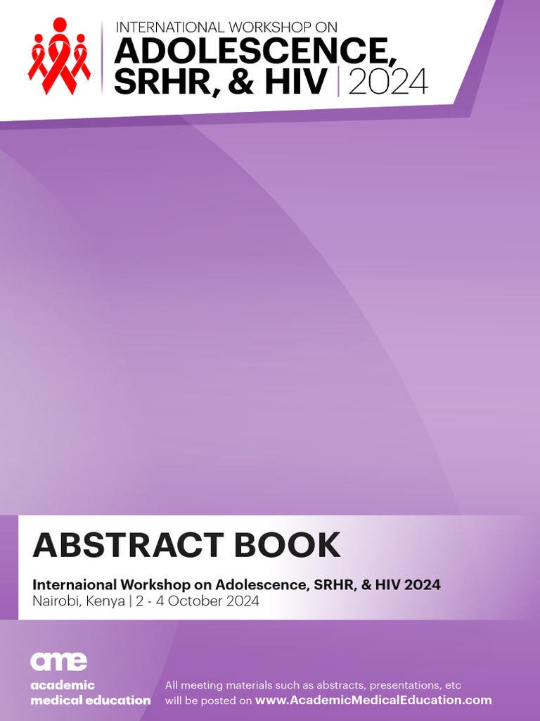 Abstract Book_Adolescence 2024 | PDF | Adolescence | Mental Health