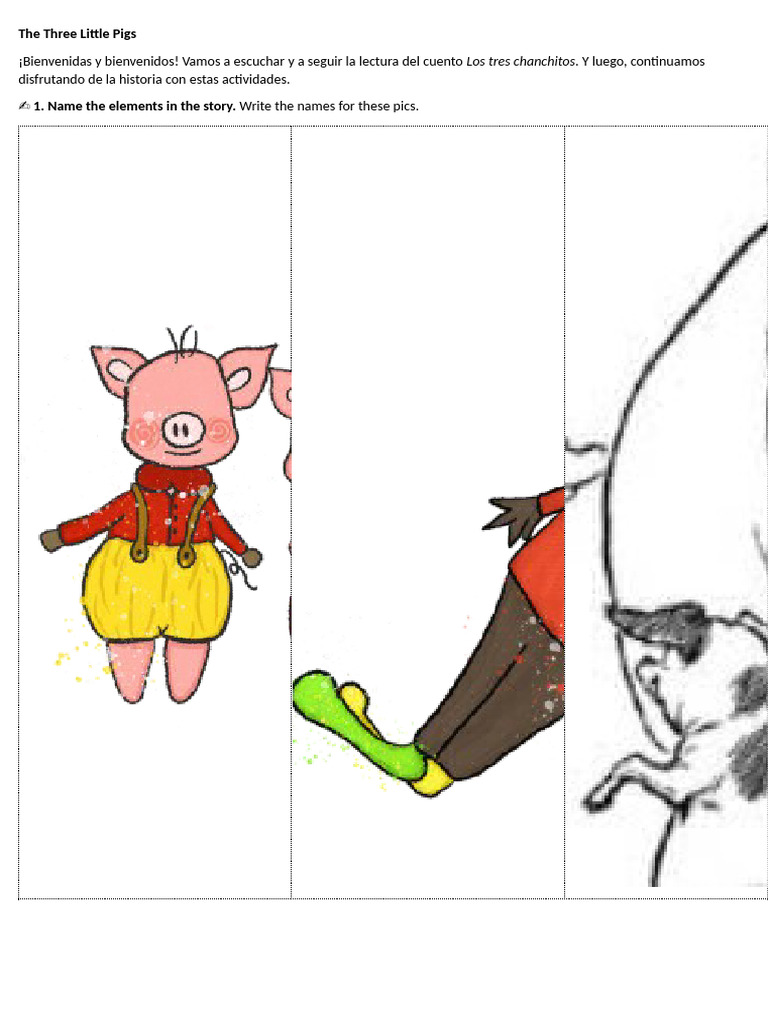 Three Little Pigs Story Activities | PDF | Traditional Stories ...