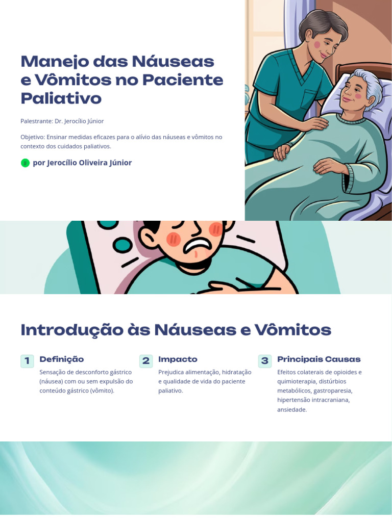 Manejo Das Nauseas e Vomitos No Paciente Paliativo 2 | PDF | Vômito ...
