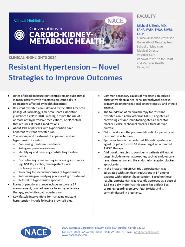 05 04 24 CKM Clinicalhighlight 103121 | PDF | Hypertension | Medicine