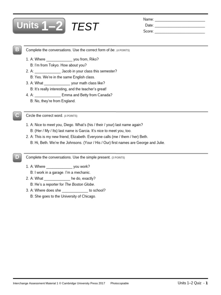 TEST MODULE 1 INTRO | PDF
