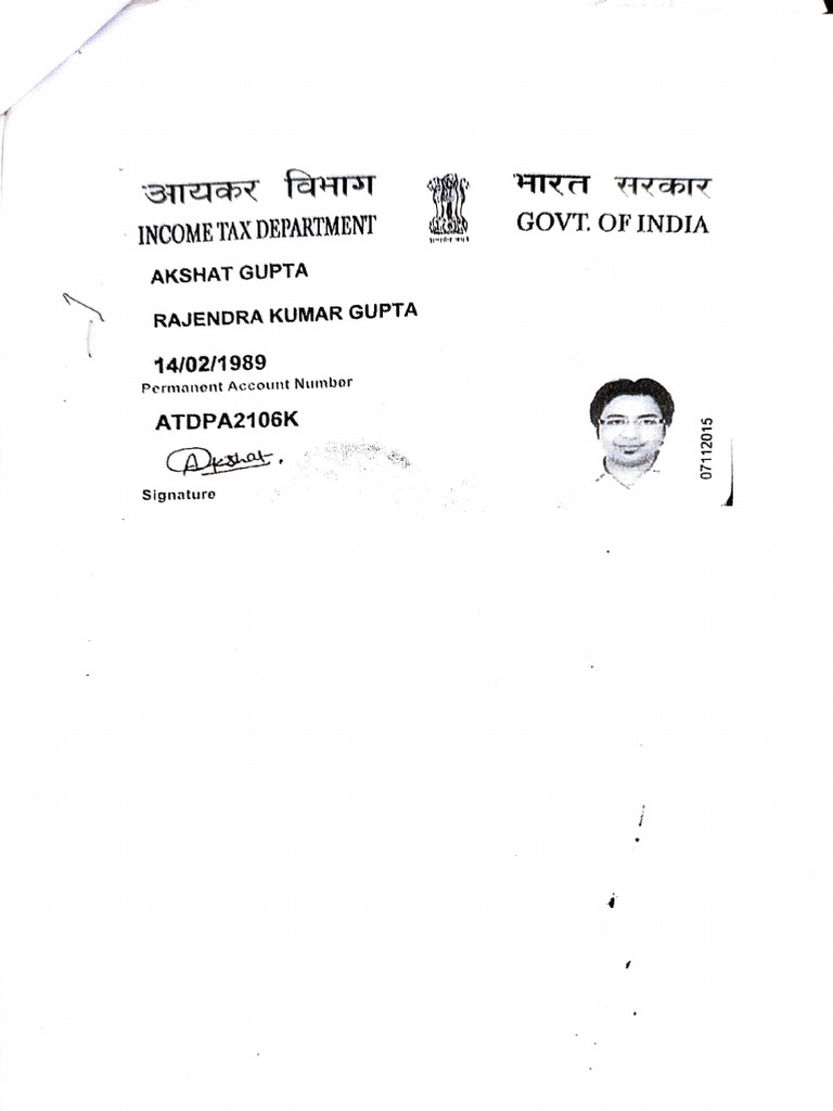 Akshat Gupta: Contact & DOB Details | PDF