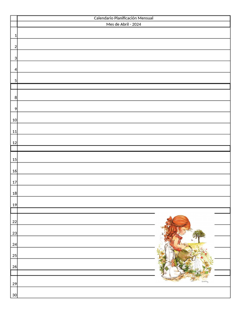 Planificacion Abril 2022 | PDF