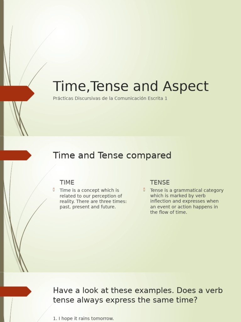 Time and Tense | PDF