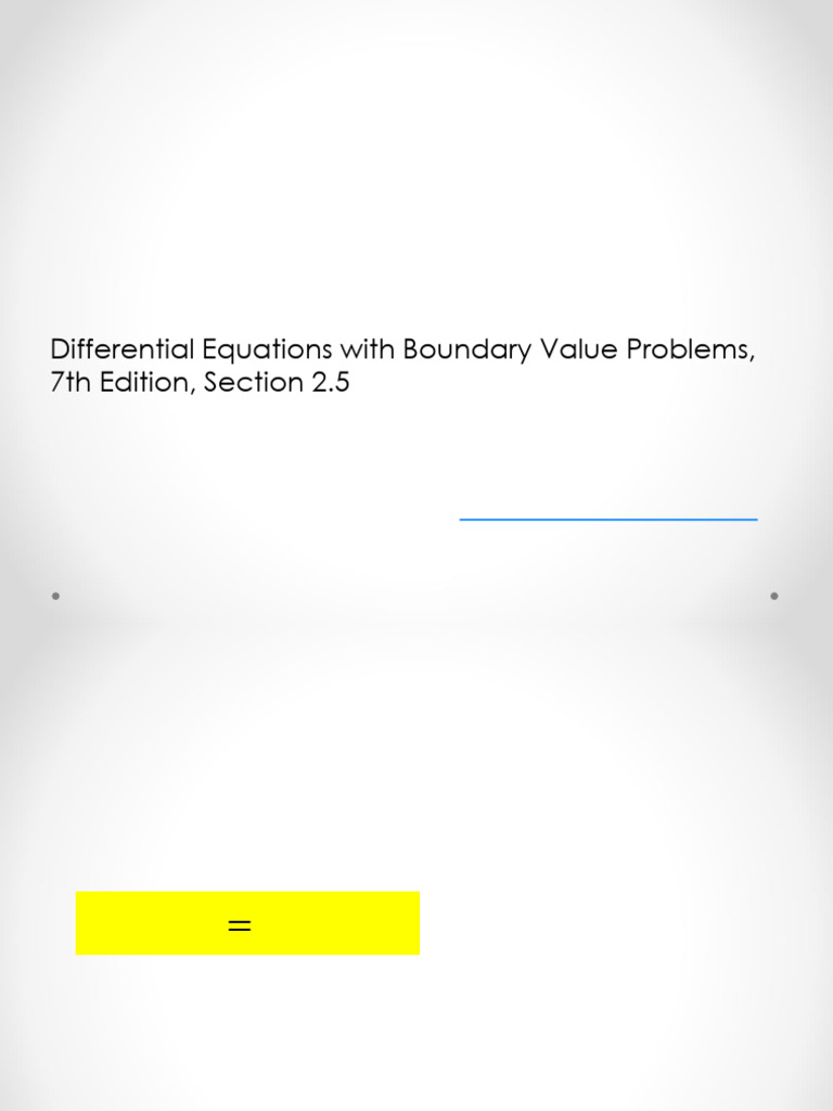 First Order ODEs-Homogeneous | PDF | Ordinary Differential Equation ...