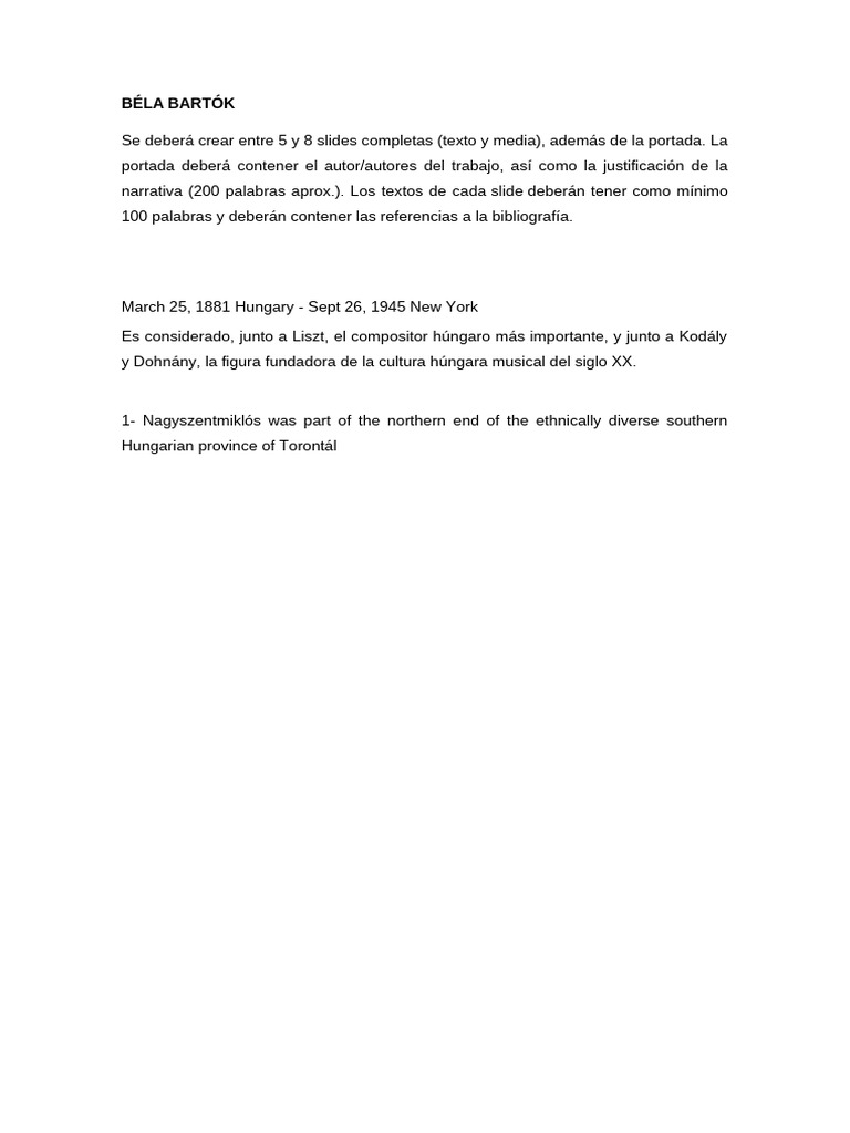Béla Bartók | PDF