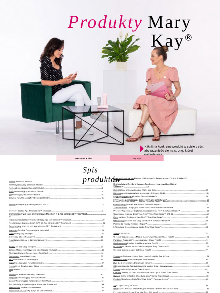 Broszura Przewodnik Po Produktach Mary Kay | PDF