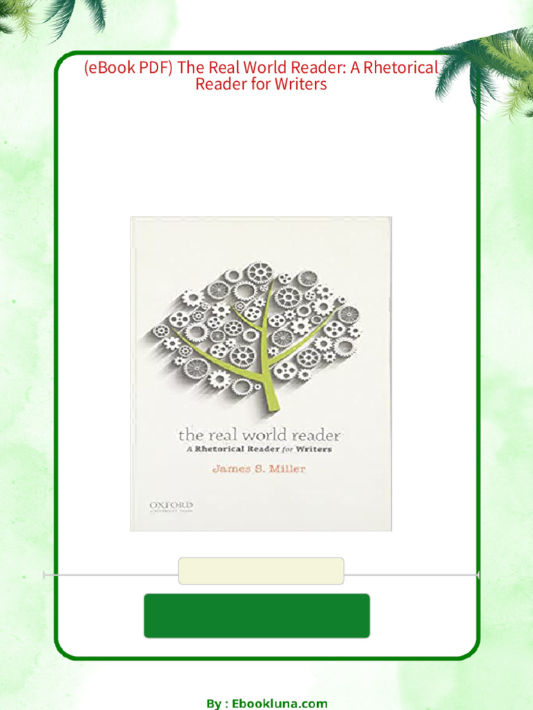 (eBook PDF) The Real World Reader: A Rhetorical Reader for Writers ...