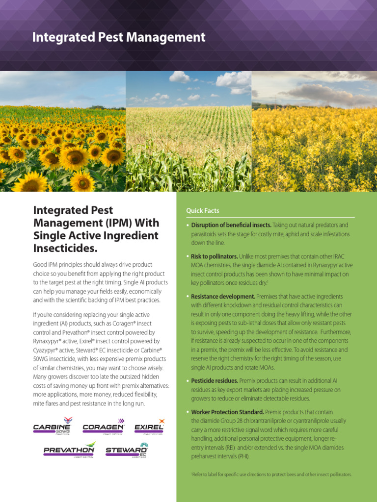 18-FMC-1121 IPM Fact Sheet - Rowcrop - FINAL - 7-3-18 | PDF | Cotton ...