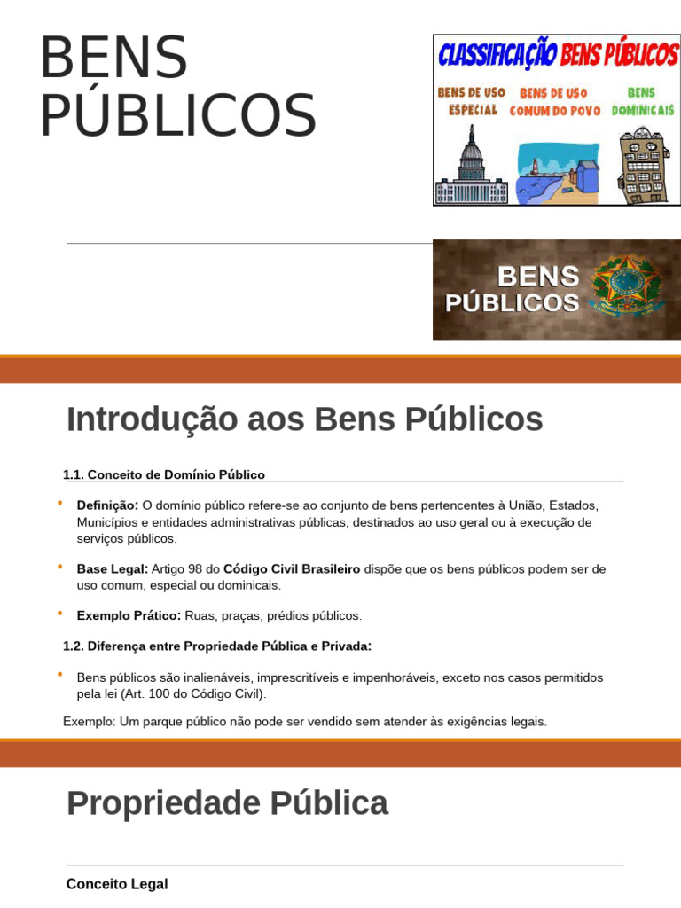 Aula 1 e 2. Bens Públicos | PDF | Propriedade privada | Economias