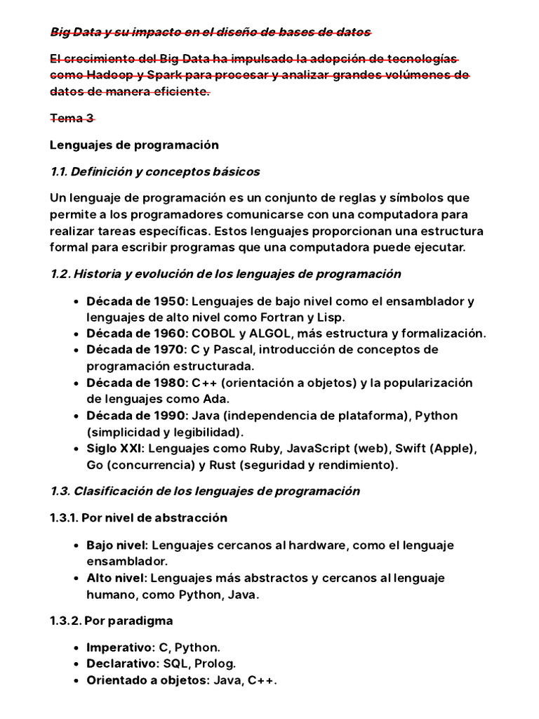 Lenguajes de Programación | PDF | Lenguaje de programación | Recursividad
