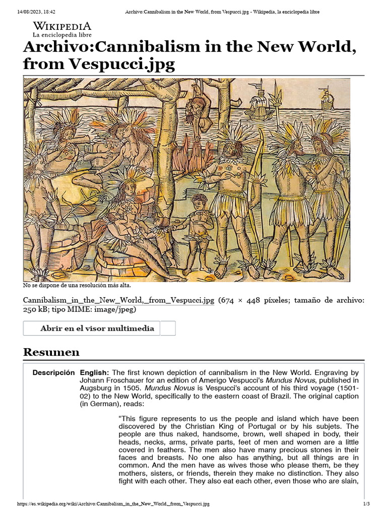 Archivo_Cannibalism in the New World, from Vespucci.jpg - Wikipedia, la ...