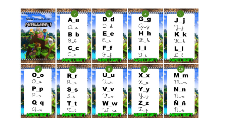 minecraft abc | PDF