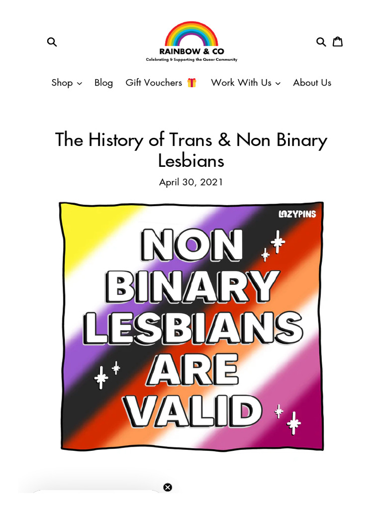 The History of Trans & Non-Binary Lesbians | PDF | Butch And Femme | Lesbian