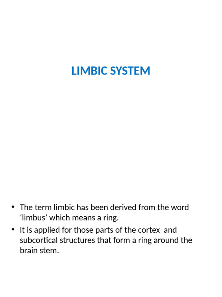 Limbic System | PDF | Limbic System | Neurotransmitter