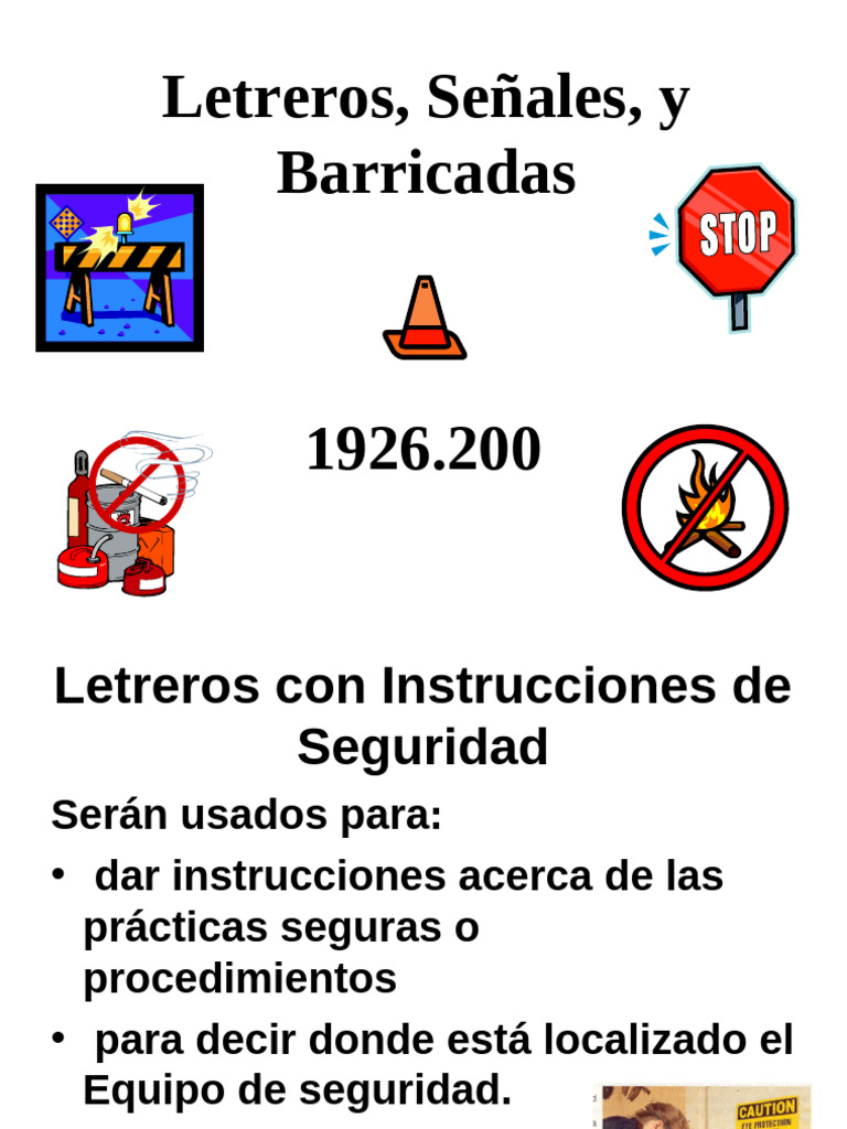 OSHA Letreros, Señales | PDF