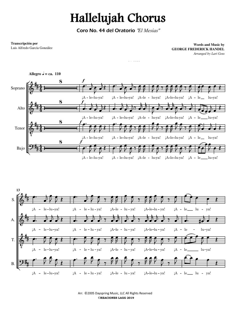 Aleluya Lary Goos PARTICHELLA | PDF