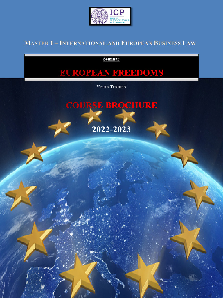 ICP - European Freedoms - Brochure - 2022-2023 | PDF | Judgment (Law ...