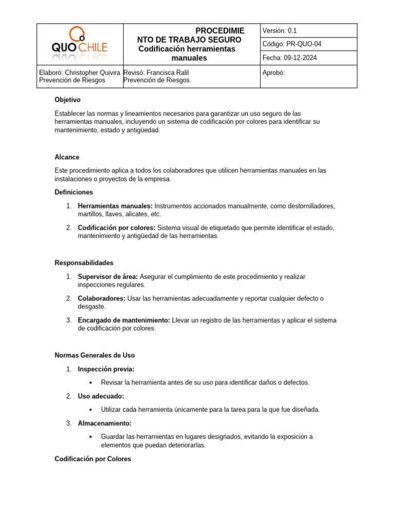 Uso Seguro de Herramientas Manuales | PDF