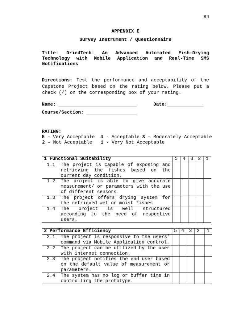Appendix E - Survey Instrument | PDF | Android (Operating System ...