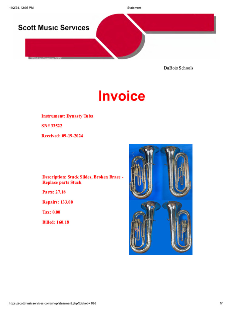 Dynasty Tuba 33522 | PDF