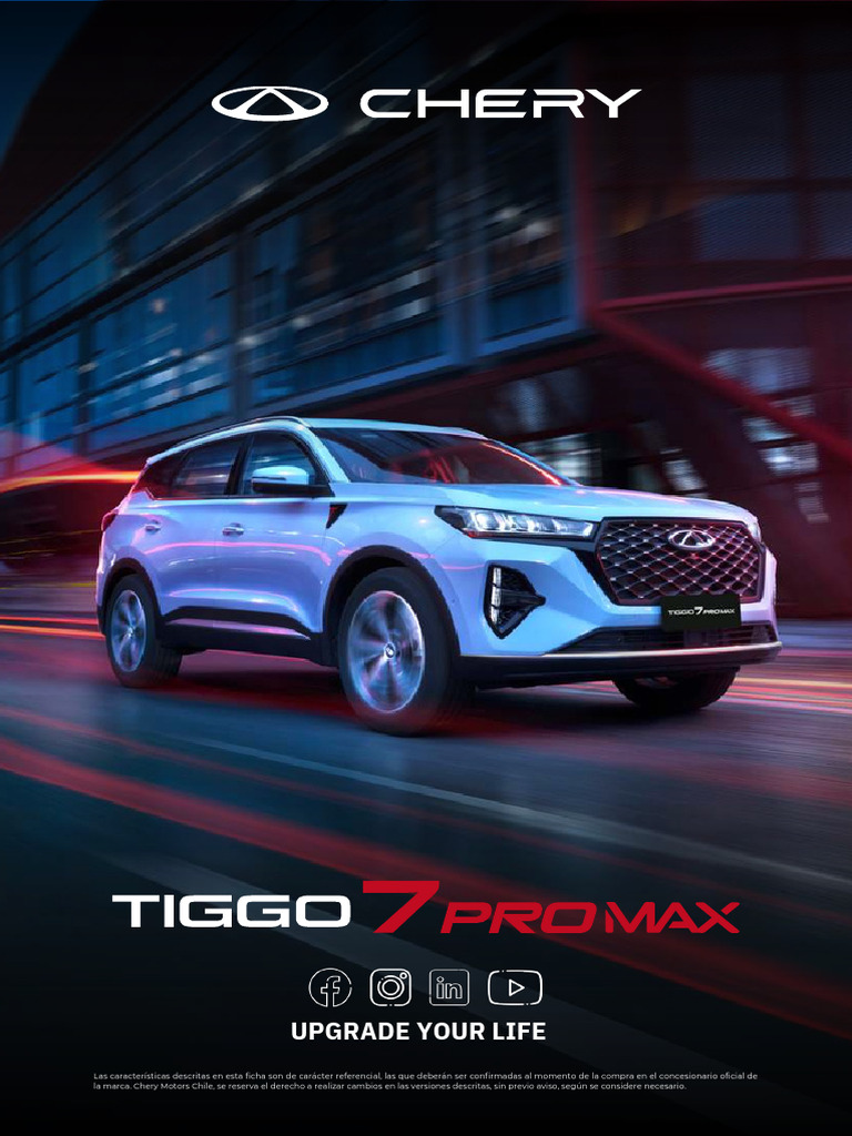 Ficha Tecnica Tiggo 7 Pro Max | PDF