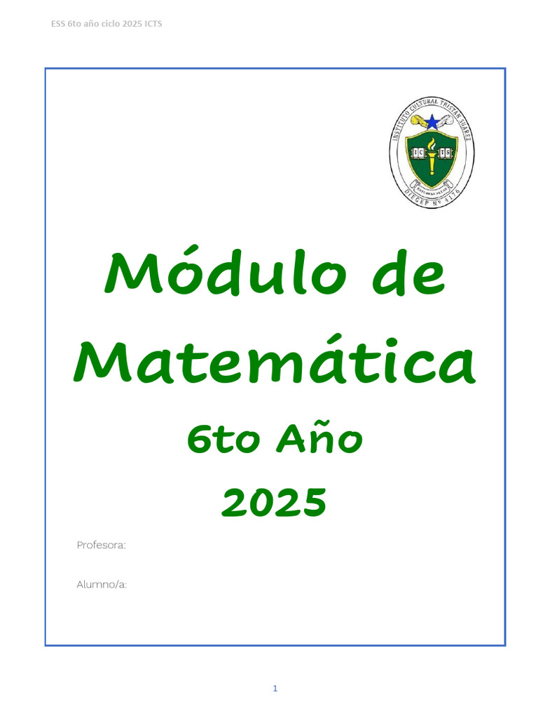 Mo-Dulo 6to 2025 FINAL | PDF | Vector Euclidiano | Derivado