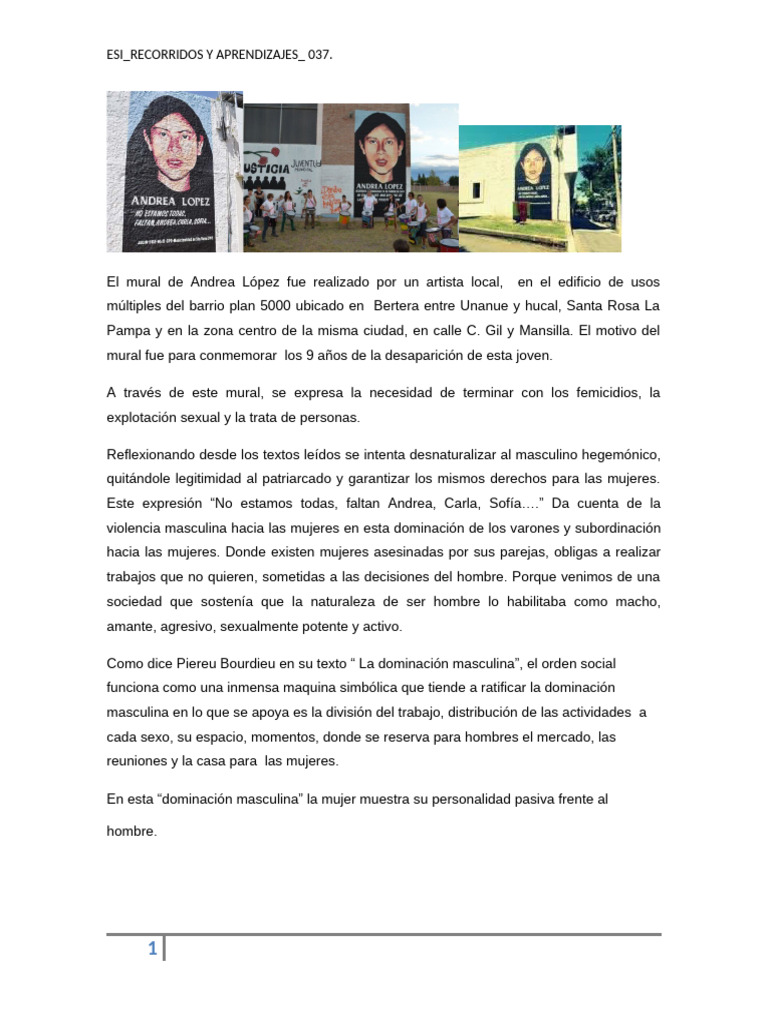 mural esi | PDF | Amor | Mujer
