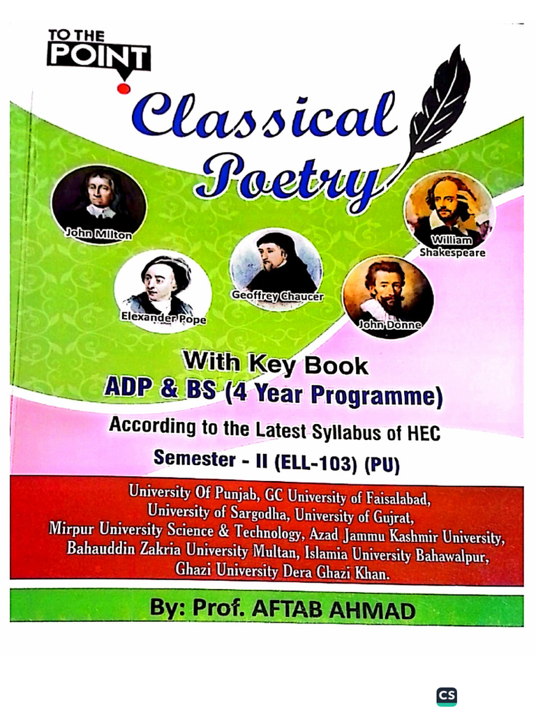 William Shakespeare Sonnet (Classical Poetry) Unit No. 1 | PDF