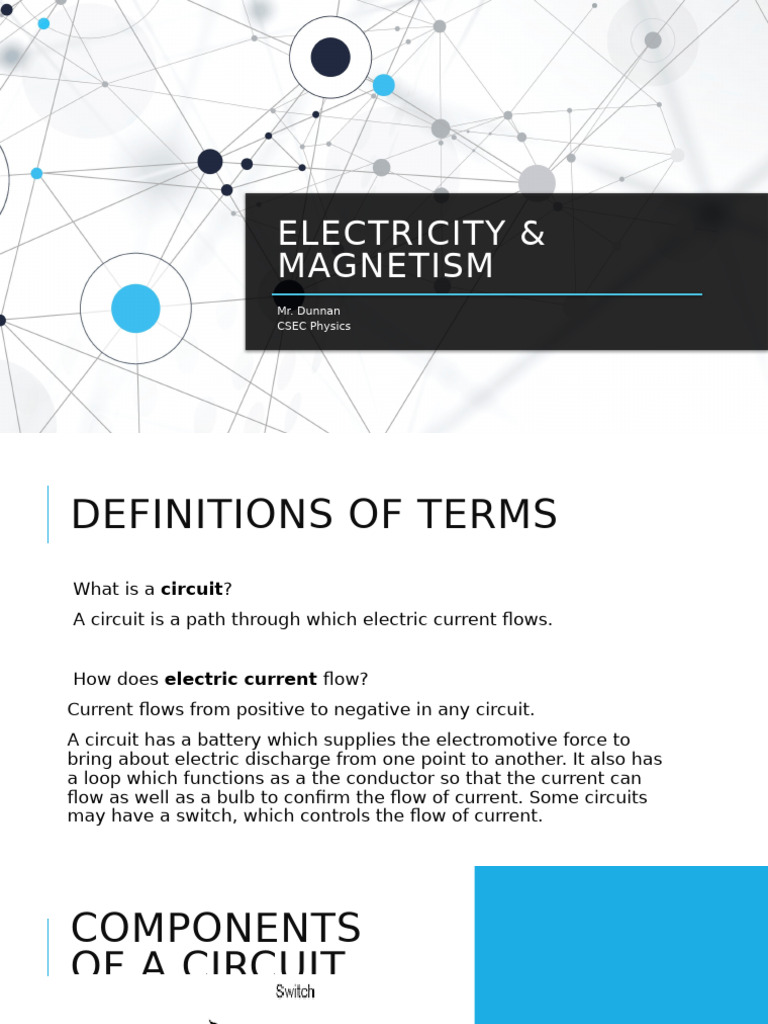 Electricity & Magnetism | PDF | Voltage | Electromagnetic Induction