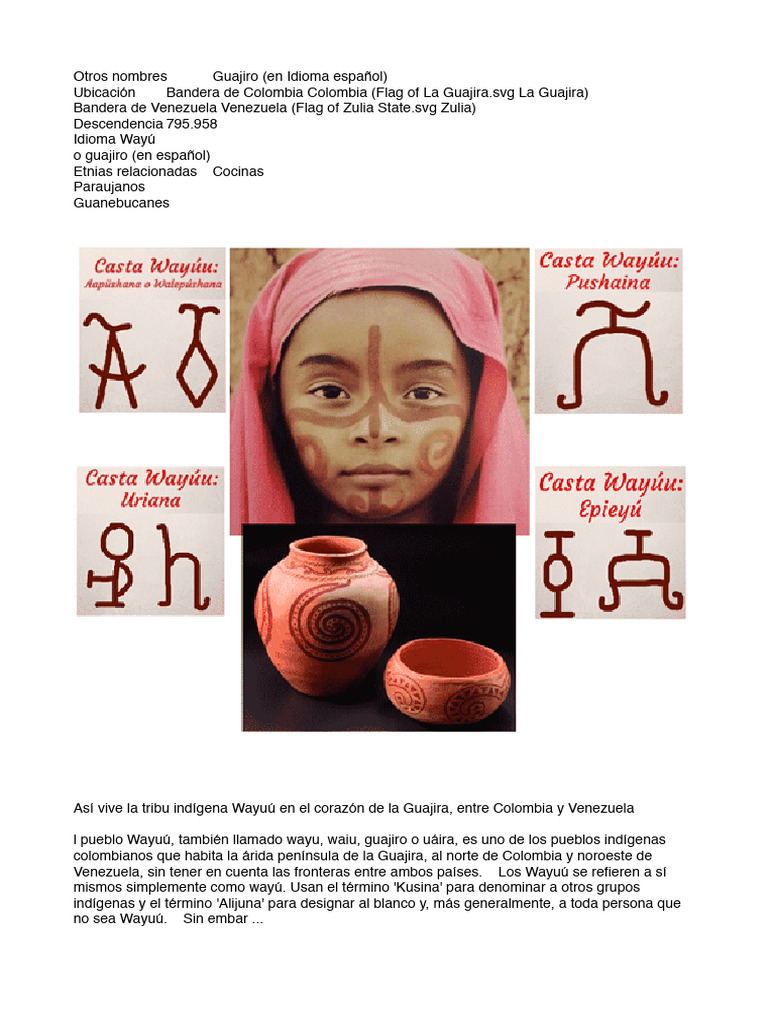 Vida y Cultura de la Tribu Wayúu | PDF