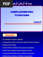 Complexometric Titration | PDF | Coordination Complex | Chemistry