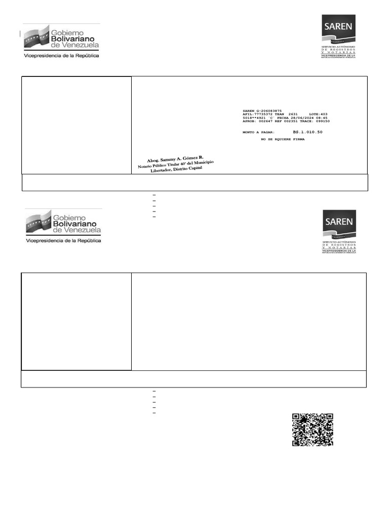 Planilla Notaria | PDF