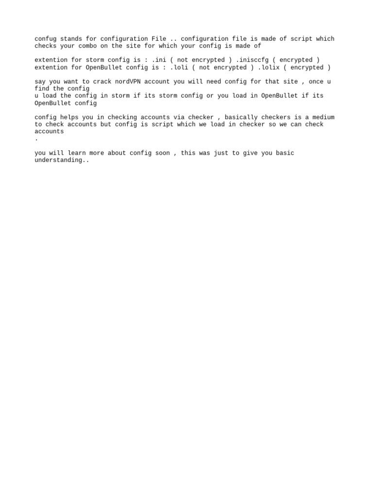 What is Config | PDF