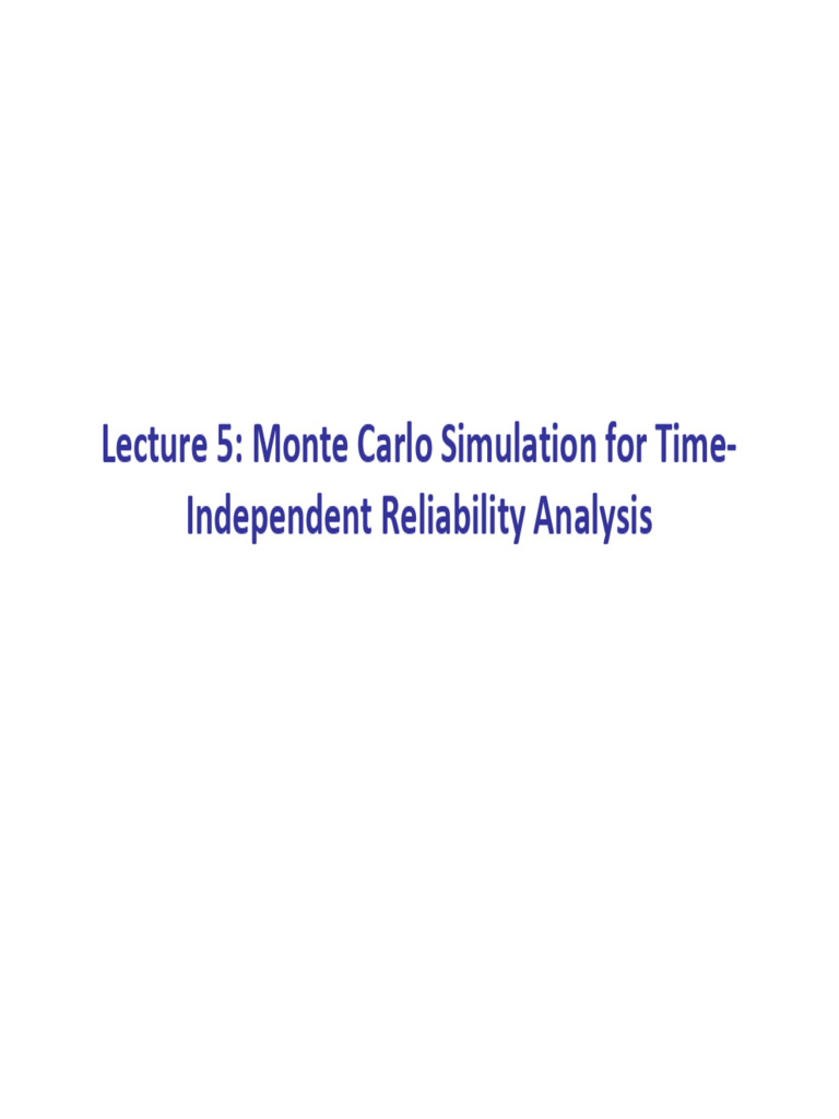 Lecture 5_Monte Carlo Simulation | PDF | Normal Distribution | Monte ...