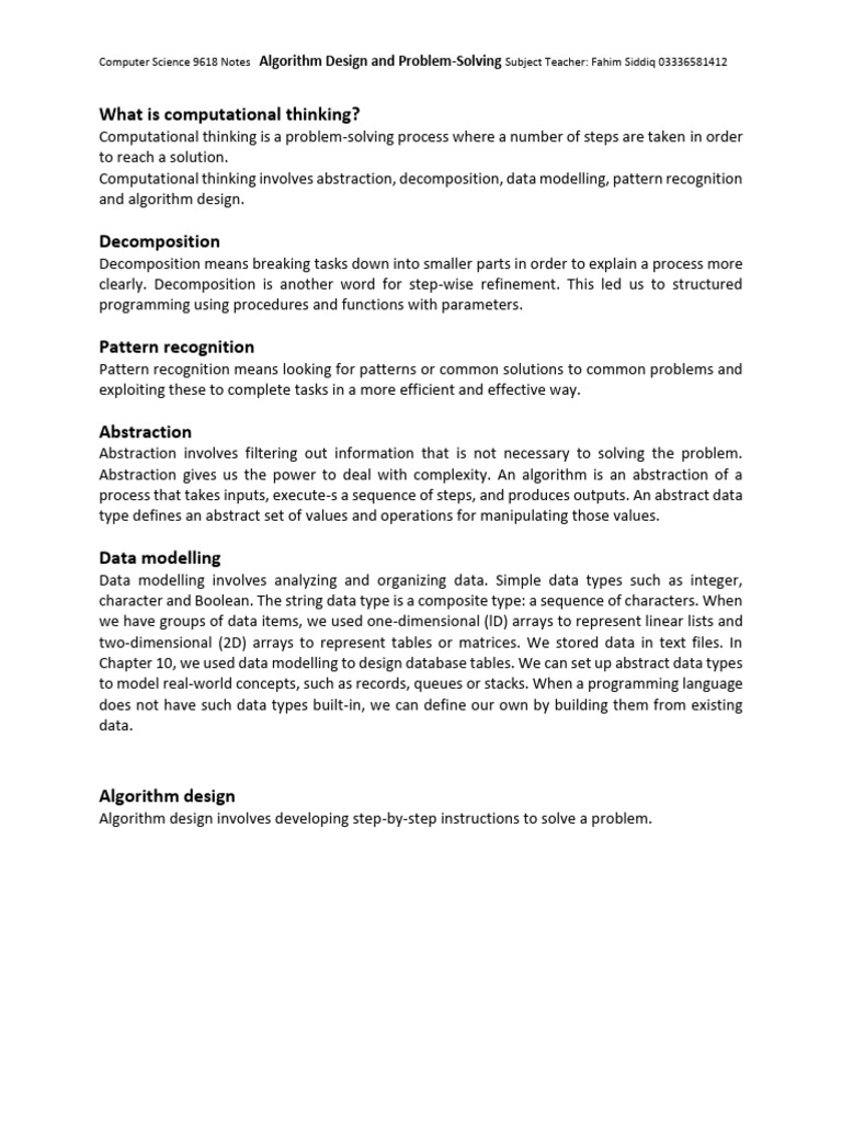 A_Level algorithms pseudocode | PDF | Data Type | Algorithms A_Level algorithms pseudocode | PDF | Data Type | Algorithms