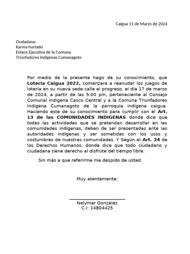 loteria oficio | PDF