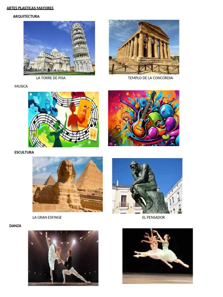 Artes Plásticas Mayores y Menores | PDF