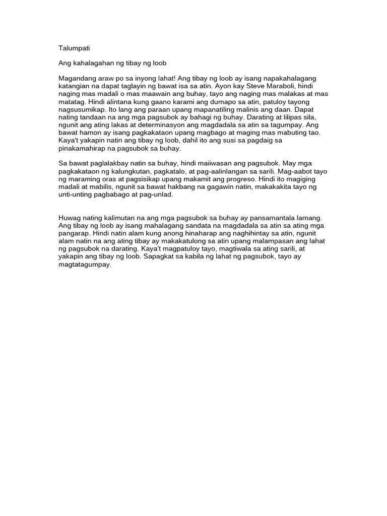 Talumpati | PDF