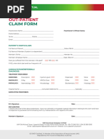 MSH Claim Form Dubai - GCC | PDF