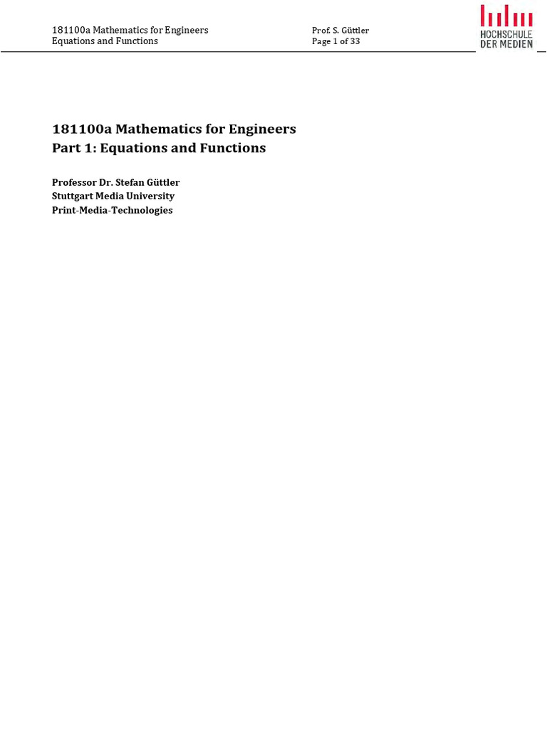 Mathematics 1 Equations Functions | PDF | Function (Mathematics) | Trigonometric Functions