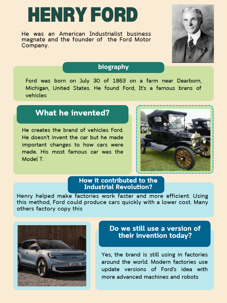 Henry Ford: Pioneer of Mass Production | PDF