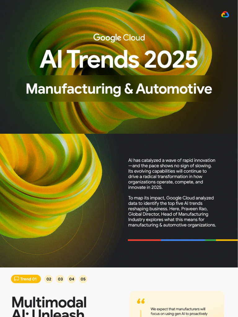 2025 Ai Trends Manufacturing Pdf Artificial Intelligence