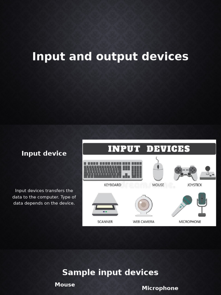 Input and Output Devices | PDF