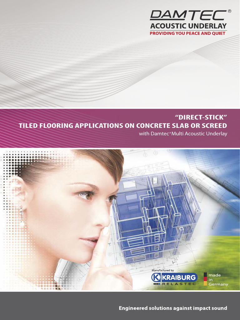 DIRECT STICK TILING BROCHURE USING DAMTEC MULTI | PDF | Floors | Architectural Elements